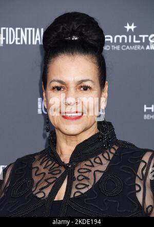 Louisa Anthony arriving at the 2022 Hamilton Behind The Camera Awards ...