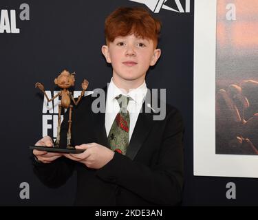 Gregory Mann attends 'Pinocchio' premiere, 66th BFI London Film ...