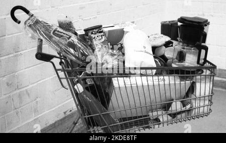 The food department of the department stores' Karstadt 1982, Germany ...