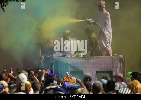 The traditional powder festival is an integral part of the carnival on ...