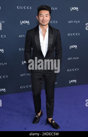 Simu Liu arriving to the 2022 LACMA Art + Film Gala held at LACMA in ...