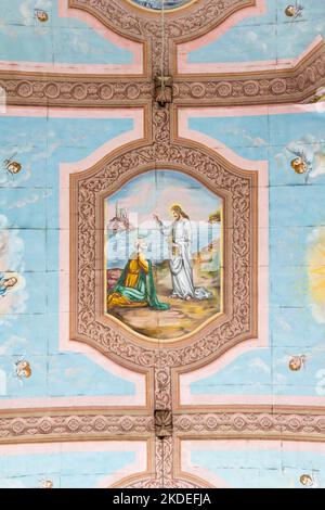 Ceiling painting of Loboc Church in Bohol, Philippines Stock Photo - Alamy