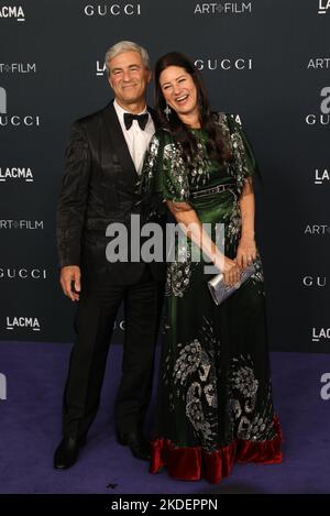 Michael Govan and Katherine Ross arrive at the 2022 LACMA Art + Film ...