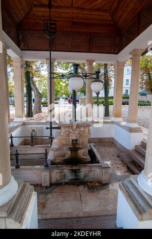 Mineral water spring at the State Hospital for Cardiology Balatonfured ...