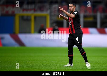 Ismael Bennacer of AC Milan during the Serie A match between SS Lazio ...