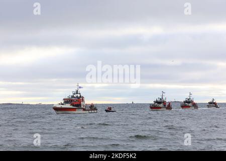 Helsinki, Finland. 05th Nov, 2022. SAR rescue ship heading to the South ...