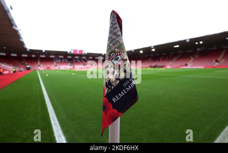 General View inside the Stadium, corner flag, during the Nottingham ...