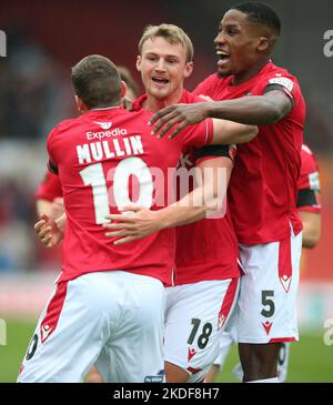 Sam Dalby of Wrexham, during the Emirates FA Cup Fourth Round match ...