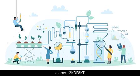 Biotechnology in agriculture abstract concept vector illustration set ...