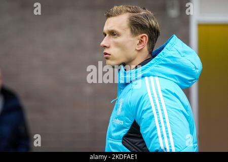Volendam - Marcus Holmgren Pedersen of Feyenoord, Jacob Rasmussen of ...