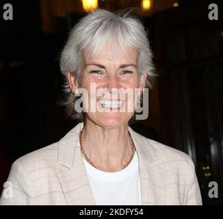 Judy Murray attends Grease press night at Dominion Theatre in London ...