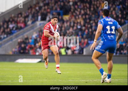 Warrington, England - 6th November 2022 - Rugby League World Cup Tonga ...