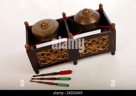Bonang, an Indonesian musical instrument used in the Javanese gamelan ...