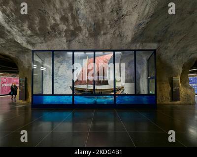 Stockholm Fridhemsplan Tube Metro or Subway stations artwork said to be ...