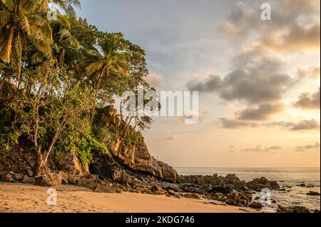 Sunset at Kantiang Bay, Koh Lanta Island, Krabi, Thailand Stock Photo ...