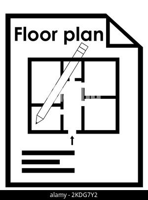 2d floor plan. Black white floor plan. Floor plan. Home space. Plan for ...