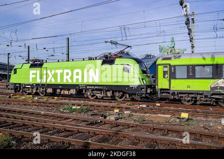 Flixtrain Eurosprinter ES 64 U2 locomotive in Cologne, Germany Stock ...