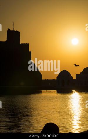 Muscat, Oman - 23rd November 2022 : View of the Al Jalali fortess at ...