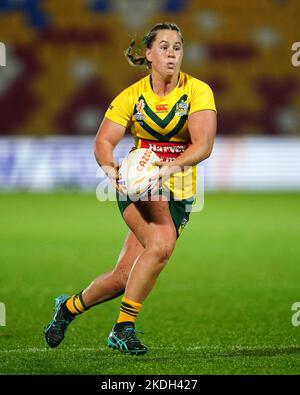 Australia's Keilee Joseph during the Women's Rugby League World Cup Group B match at the LNER ...