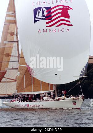 AJAXNETPHOTO. AUGUST, 1989. PLYMOUTH, ENGLAND. - ADMIRAL'S CUP - USA ...