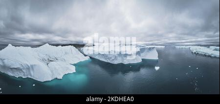 extreme iceberg in panoramic view Stock Photo - Alamy
