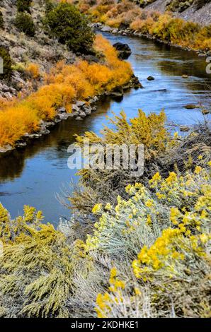 Autumn Colors Along the Road to Taos, New Mexico Stock Photo - Alamy