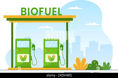 Biofuel Life Cycle of Natural Materials and Plants with Green Barrels ...