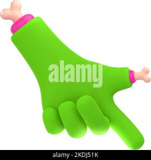 Fun zombie - 3D Illustration Stock Photo - Alamy