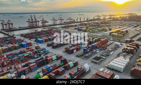 SUZHOU, CHINA - NOVEMBER 5, 2022 - An aerial photo shows the ...