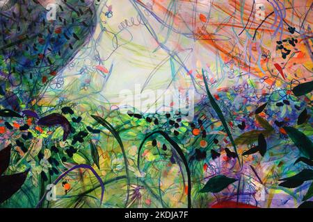 Rebirth by British artist Jade Fadojutimi Stock Photo - Alamy