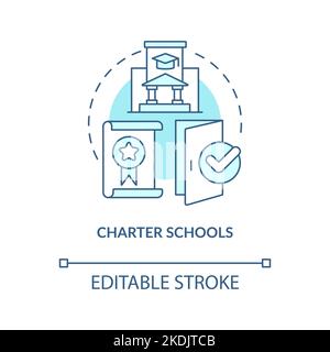 Charter schools concept icon Stock Vector Image & Art - Alamy