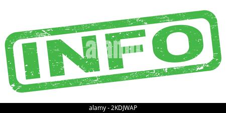 INFO text written on green lines stamp sign Stock Photo - Alamy