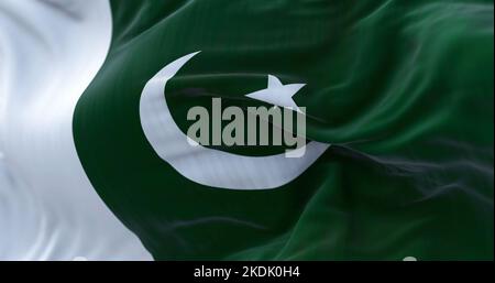 Waving close-up Pakistan flag background. 3d illustration Stock Photo ...