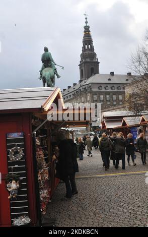 Copenhagen/Denmark/07 November 2022/ christmas market at hojbro plads ...