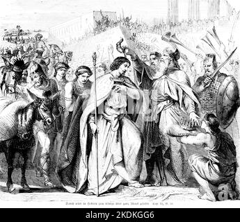 DAVID CROWNED KING Stock Photo - Alamy