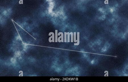 Apus star constellation, Night sky, Cluster of stars, Deep space, Bird ...