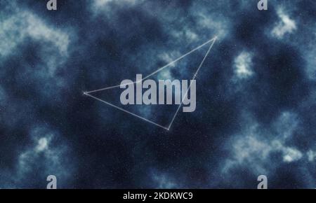 Indus constellation, Cluster of stars, Indian constellation Stock Photo ...