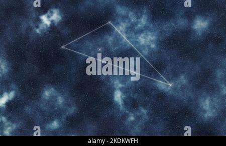 Octans Star Constellation, Cluster of Stars, Octans Hadleianus, Octant ...