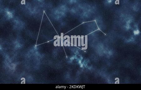 Pavo constellation, Cluster of stars, Peacock constellation Stock Photo ...