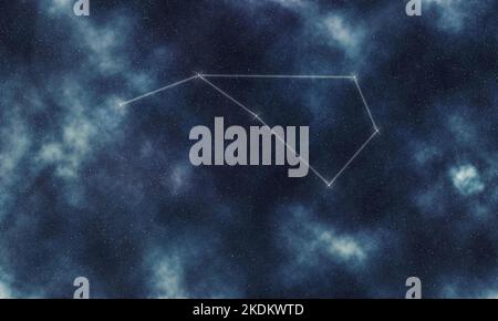 Volans star constellation, Night sky, Cluster of stars, Deep space ...