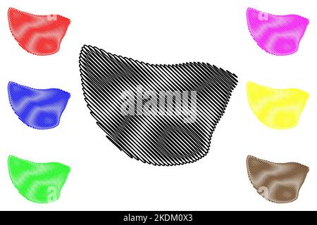 Kitadaitojima island (Japan, East Asia, Japanese archipelago) map ...