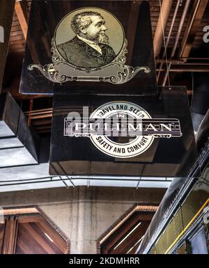 American Pullman car at a train museum Stock Photo - Alamy