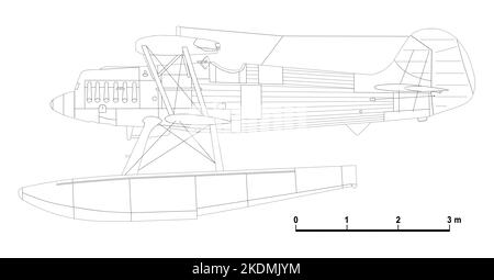German Luftwaffe Heinkel He 51 Fighter Biplane Stock Photo - Alamy