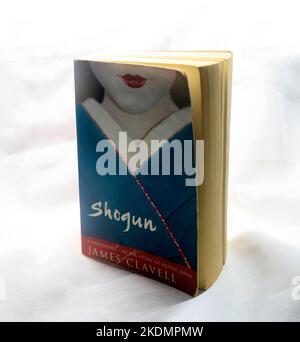 Shogun. James Clavell. Paperback. Book cover. Studio set up Stock Photo ...