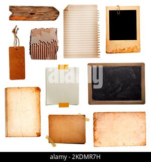 rope wooden sign vintage note paper price label adhesive tape Stock ...