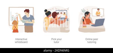 Pick your tutor isolated cartoon vector illustration Stock Vector Image ...