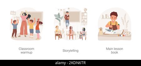 Main lesson book isolated cartoon vector illustration Stock Vector ...