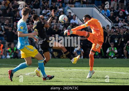 Philadelphia Union goalkeeper Andre Blake (18) clears the ball against ...