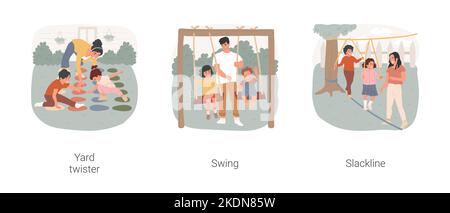 Inclusive playground isolated cartoon vector illustration. Children ...