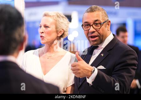 Susie Cleverly, wife of Foreign Secretary James Cleverly, seen during ...